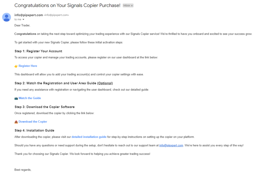 Copier-Installation - PipXpert